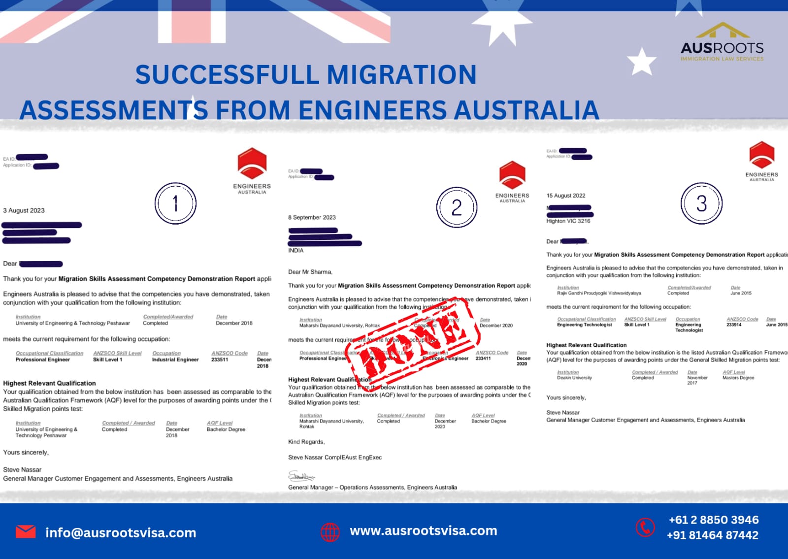 SUCCESSFULL MIGRATION SKILL ASSESSMENTS FROM ENGINEERS AUSTRALIA ...