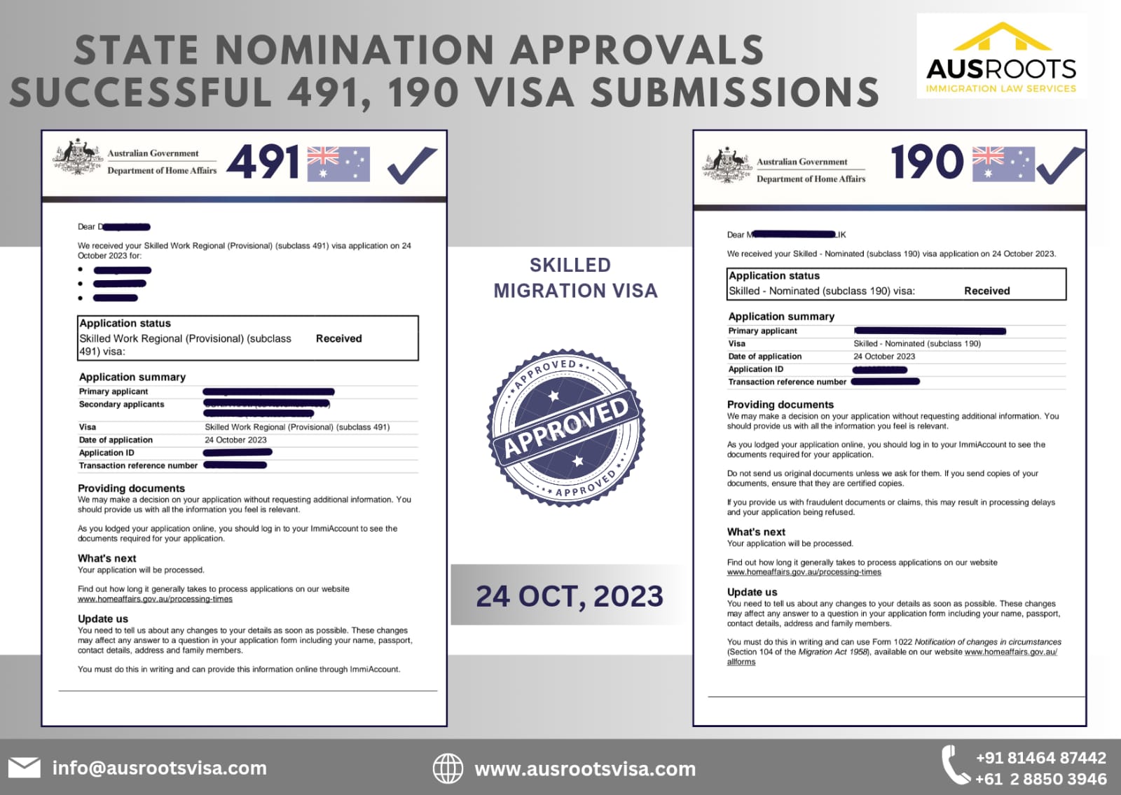 STATE NOMINATION APPROVALS & SUCCESSFUL 491,190 VISA SUBMISSIONS ...